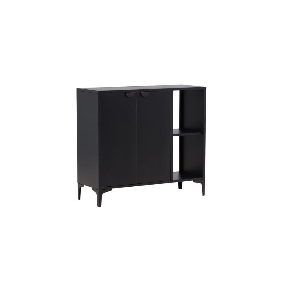 Buffet Noir En Métal - 110x42x100cm - Piring | Leen Bakker
