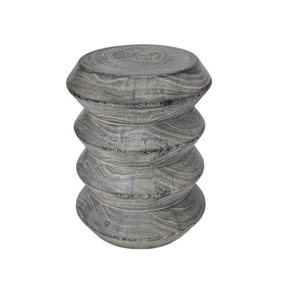 Tower Living - Vinci (cinque) bijzettafel - ø35 cm - bruin | Leen Bakker