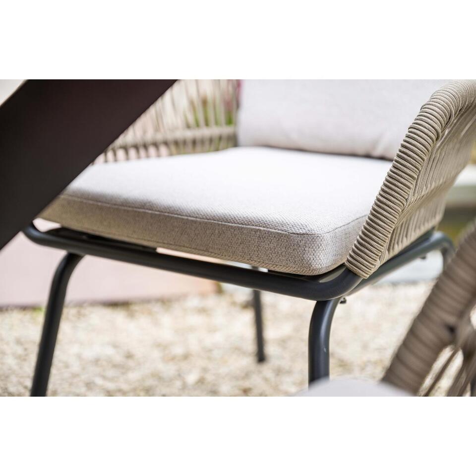 Garden Impressions Yima chaise de jardin sable du désert - 2 pièces | Leen Bakker